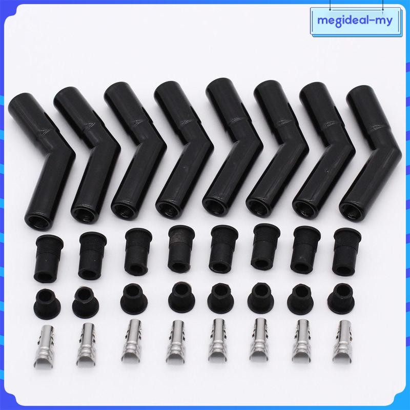 [MEGIDEALMY] 8x Ceramic Spark Plug Boot Kit Straight High Temperature ...