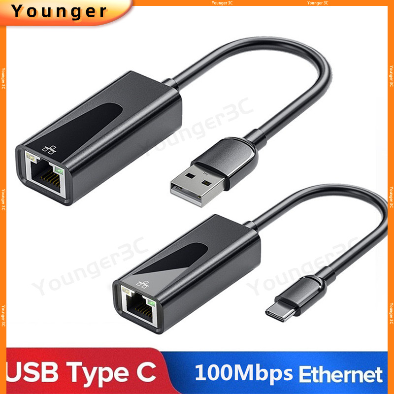 Drive Free USB Type-C To RJ45 Network Card,100Mbps Lan Ethernet Adapter ...