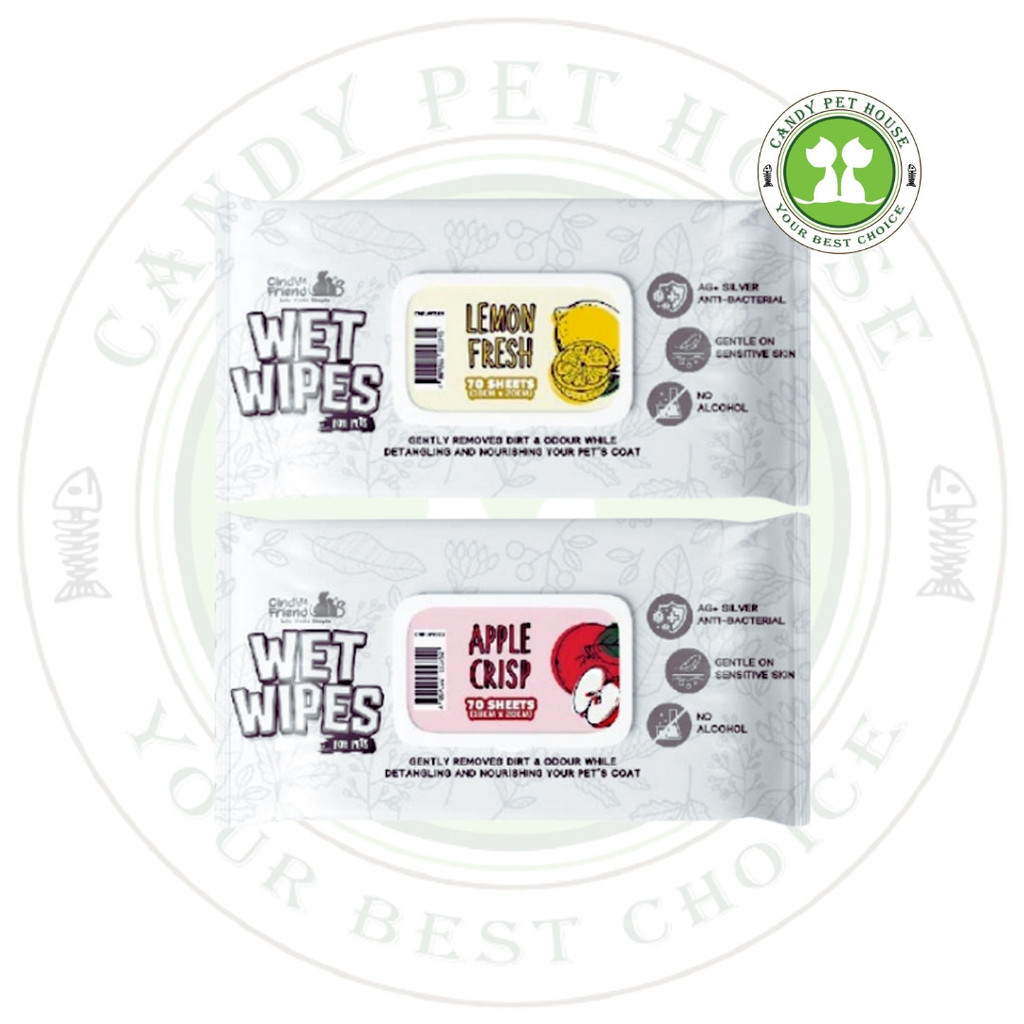 Cindy & Friends Deodorizing Pet wipes / Tissue ( 70 sheets ) | Shopee ...