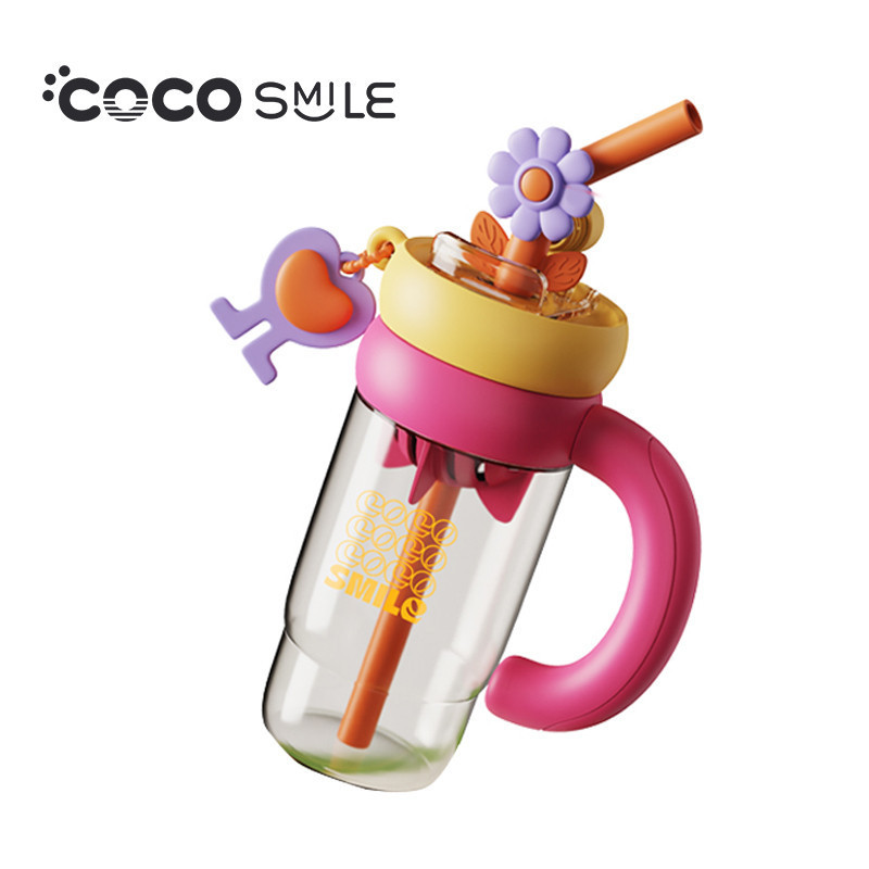 Cocosmile 8308 Flower Twirling Cup with Crescent Handle 1000ML - Pink ...