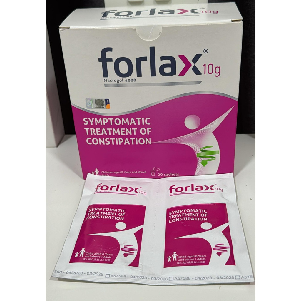 Exp APR2026 (1 Sachet) Forlax 10g Powder Oral Solution sachets Macrogol ...