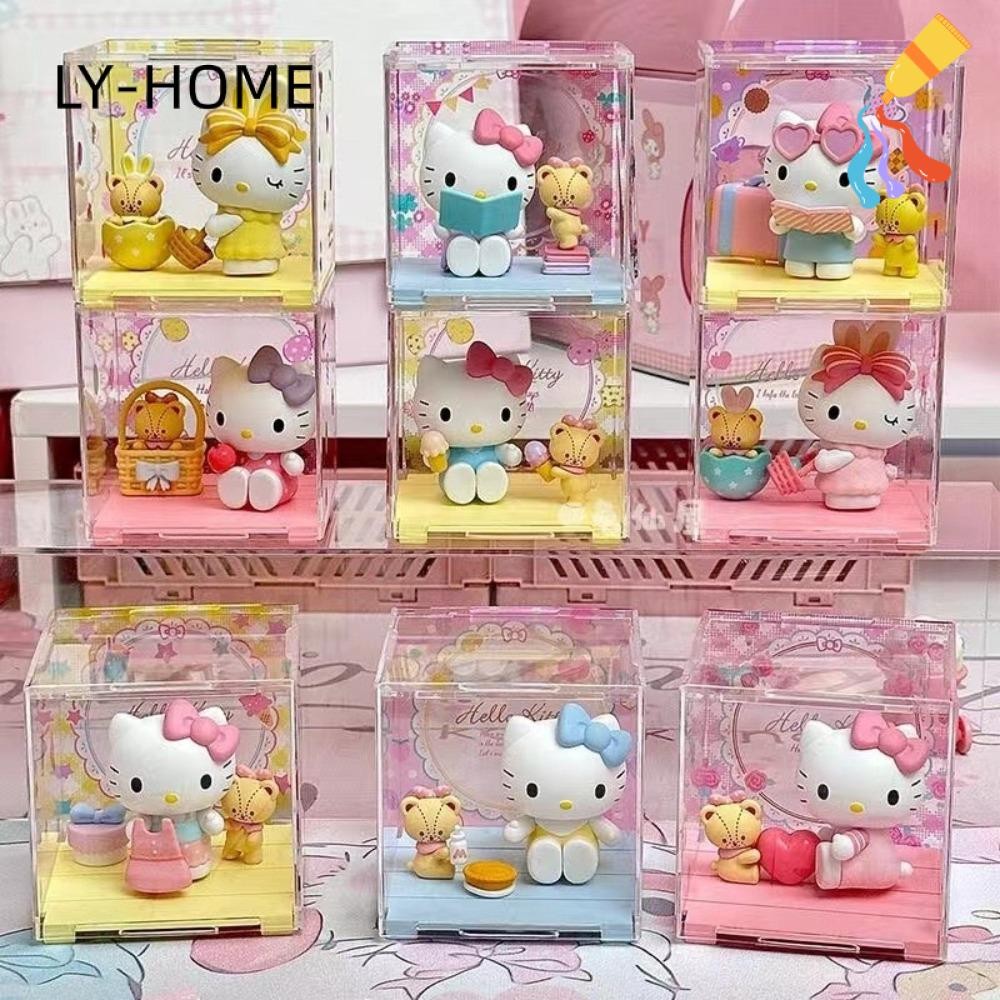 LY-HOME Suprise Toy, with Dustproof Case Hello Kitty KT Cat Blind Box ...