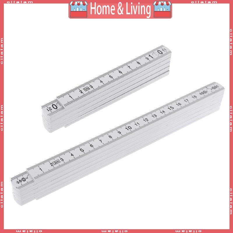 ci Folding Meter Stick with 10 Lock Joints Plastic Foldable Ruler for ...