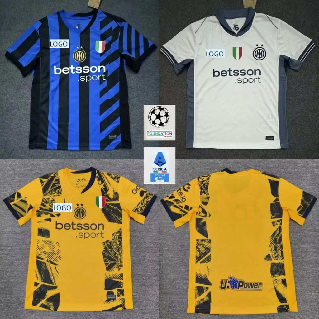 Fans Issue 24/25 Inter Milan Jersey Home Away Third Kit Football Shirt ...