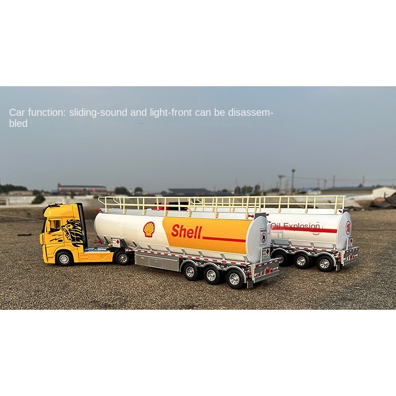 1/24 All-Alloy Oil Tank Truck Model Natural Gas Transporter Tank Body ...