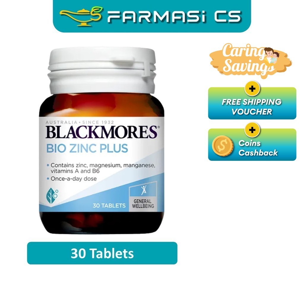 Blackmores Bio Zinc Plus 30 Tablets EXP:01/2027 [ Farmasi CS ] | Shopee ...