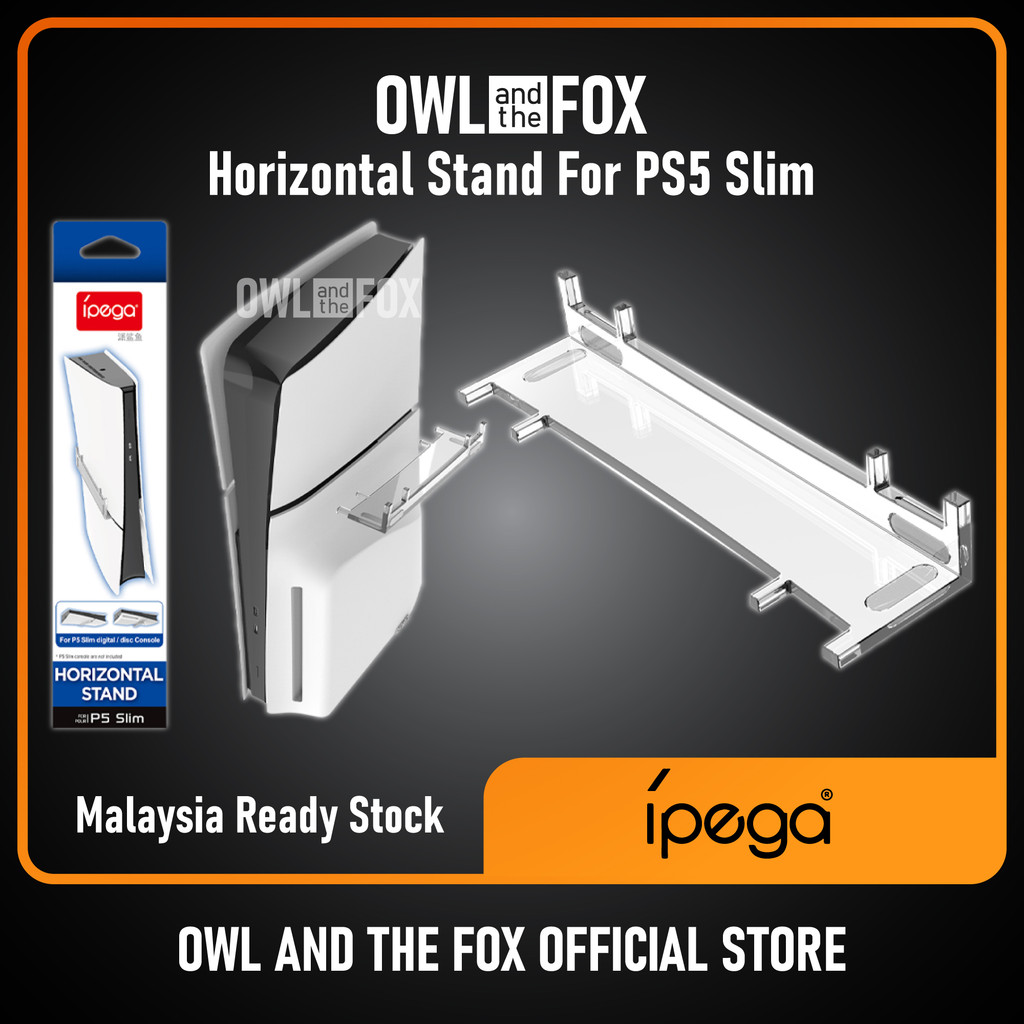 iPega PS5 Slim Horizontal Stand Acrylic Transparent Base For PS5 Slim ...