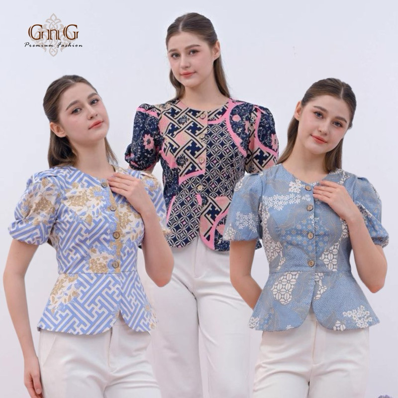 Batik Tops 339 Series/ Women's Batik Blouses/ Modern Batik/ Batik ...