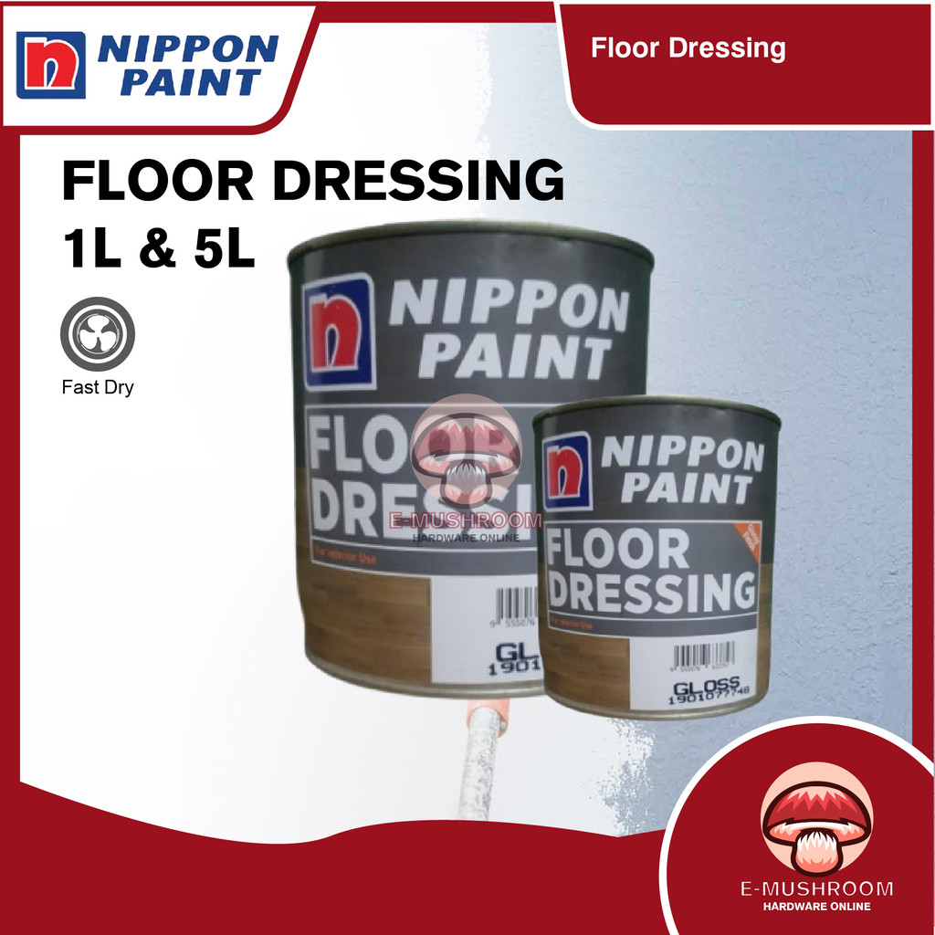 1L / 5L Nippon Paint Floor Dressing Gloss Wood Coating | Shopee Malaysia