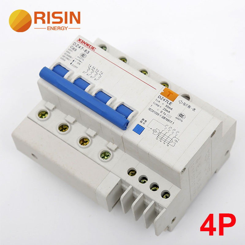 Risin 2P 6A-63A 80A-100A 30mA/100mA/300mA RCBO/RCCB/RCD/ELCB Leakage Circuit Breaker | Shopee ...