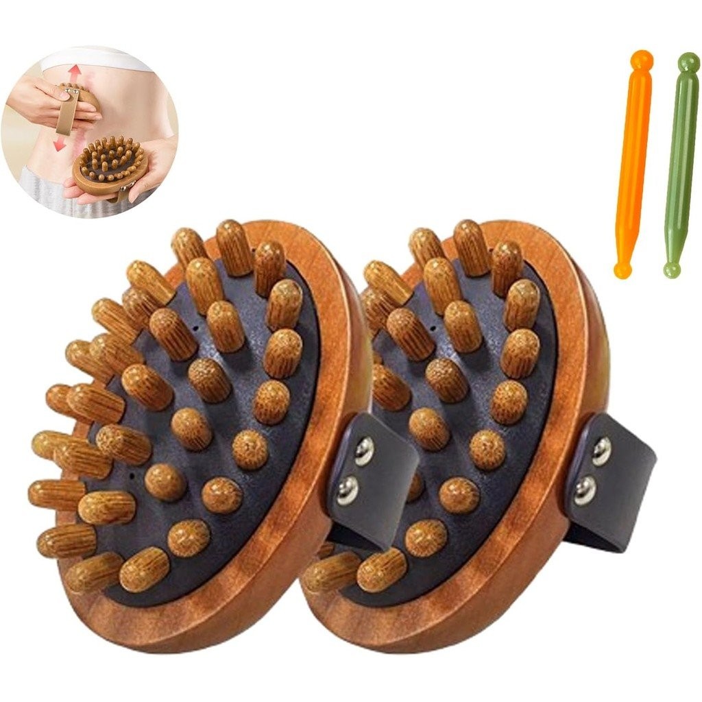 Berus Tekanan Meridian, Alat Urut Terapi Kayu untuk Lemak Perut, Berus ...