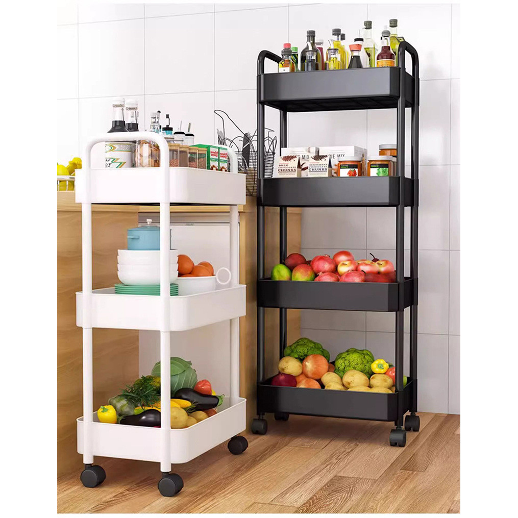 3/4 Tier trolley 3/4 layer organizer trolley Corners Storage Rack with ...