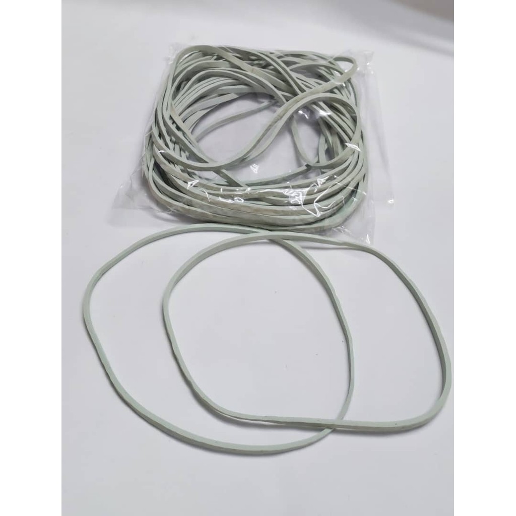 (100gm / Pkt) - Posmen Rubber Band 15" (White) / Gelang Getah 15 ...