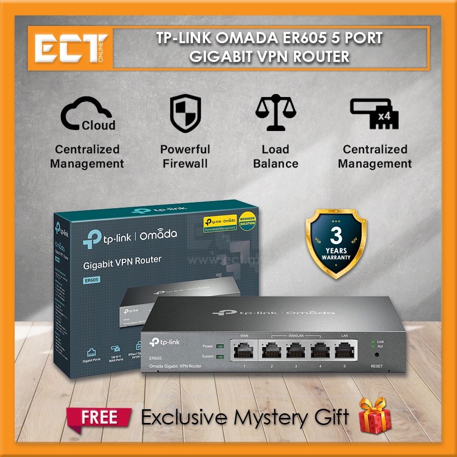 TP-Link Omada ER605 5 Port Gigabit VPN Router | Shopee Malaysia