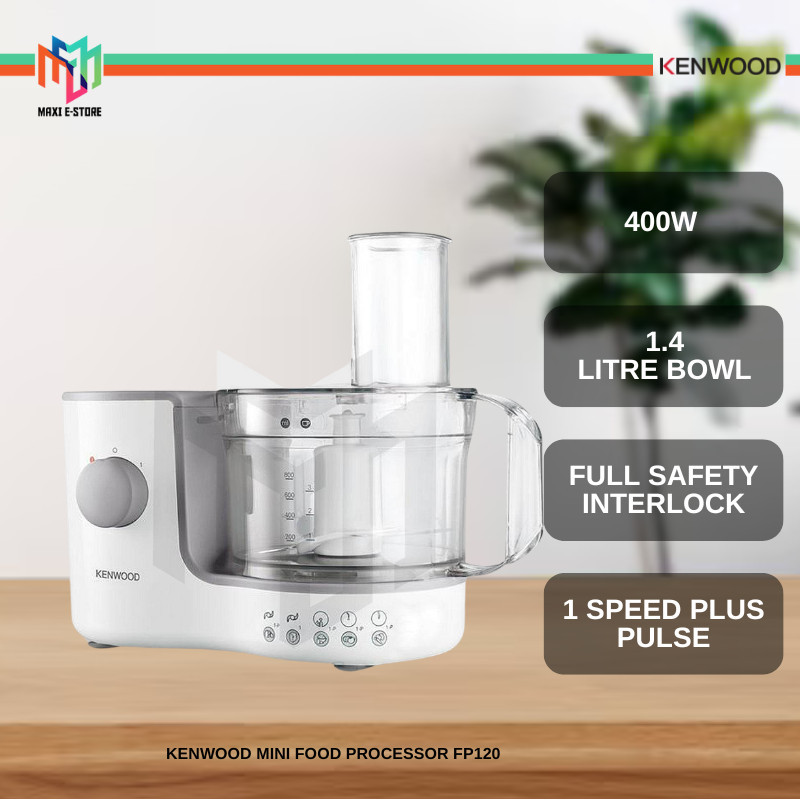Kenwood FP120 Mini Food Processor 400W Full Safety Interlock FP120 ...