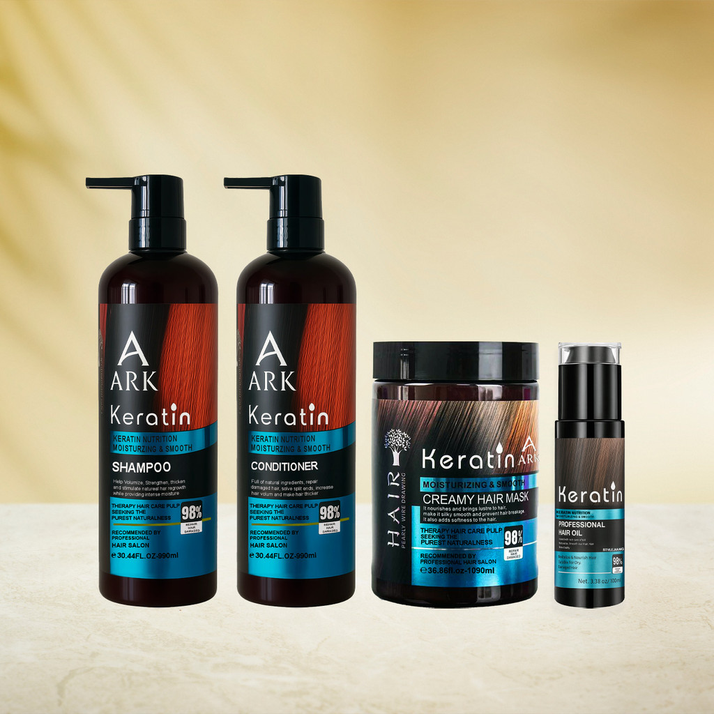 A ARK 4in1 Keratin Set | Shampoo, Conditioner, Mask & Serum for ...