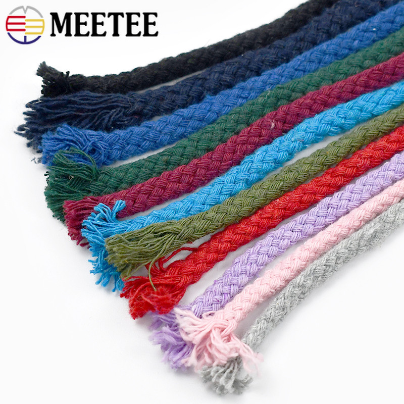 10Meters 5/7mm Cotton Cord for Hoodie Rope Ropes Shoes Bag String Cords ...
