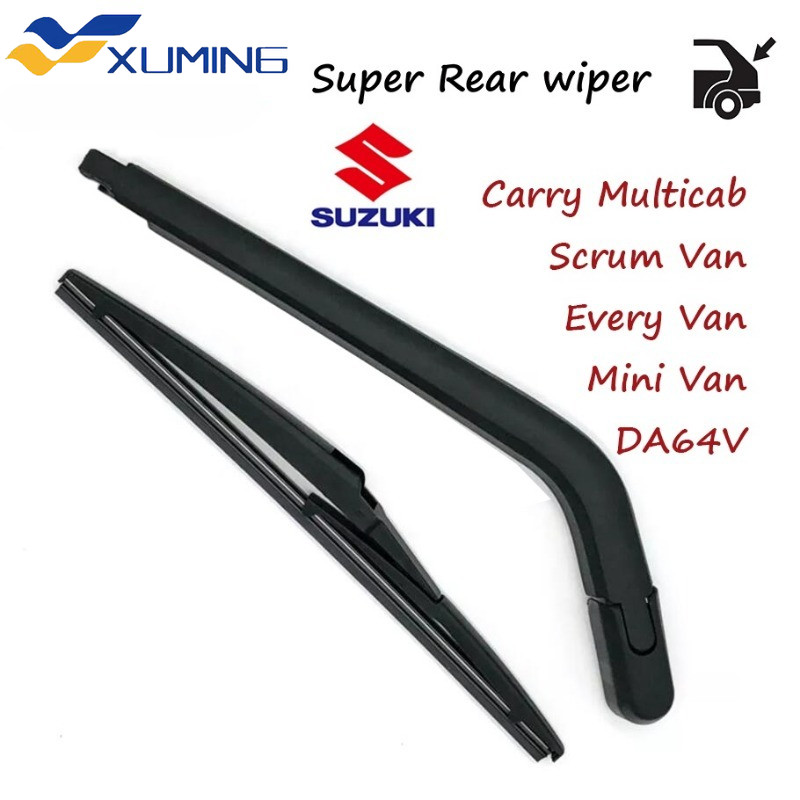 XM (Original) Suzuki Rear Wiper (Arm/Blade) Set for Every Van DA64V DA64W DA62V Mini Van Scrum ...
