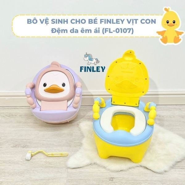 (With A Gift Brush) Finley Rabbit Duck Toilet With Handrails, Cute ...