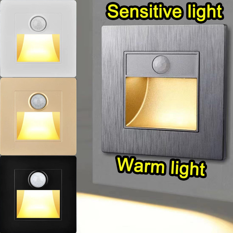 New LED Infrared Motion Sensor Stair Lights Indoor Outdoor Stair Step ...