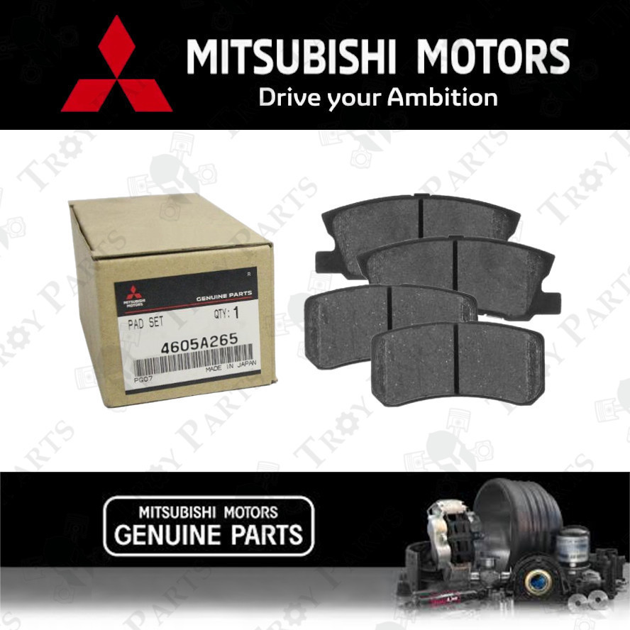 Original Mitsubishi Rear Brake Pad 4605A265 / MZ690346 for ASX Airtrek 2.4 3.0 Lancer CX4A CY4A ...