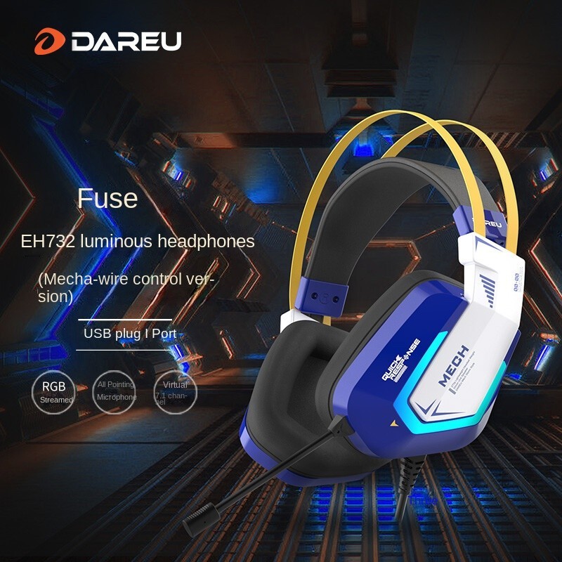 Daryou (dareu)EH732 permainan e-sukan komputer berwayar jenis topi alat ...