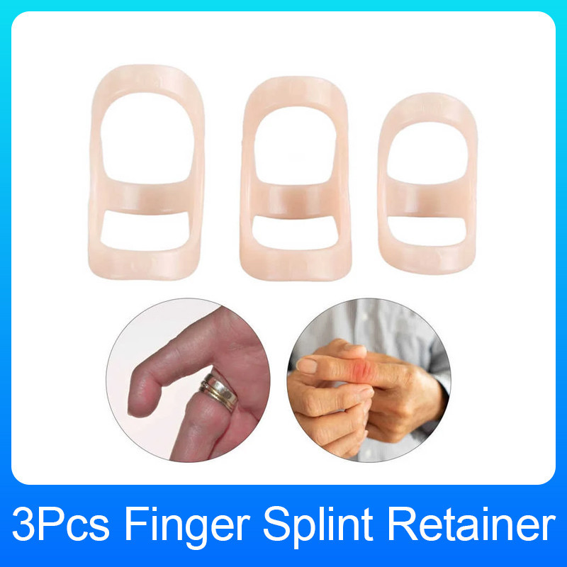 3Pcs Finger Splint Fixed Ring Adjustable Broken Finger Joint Stabilizer ...