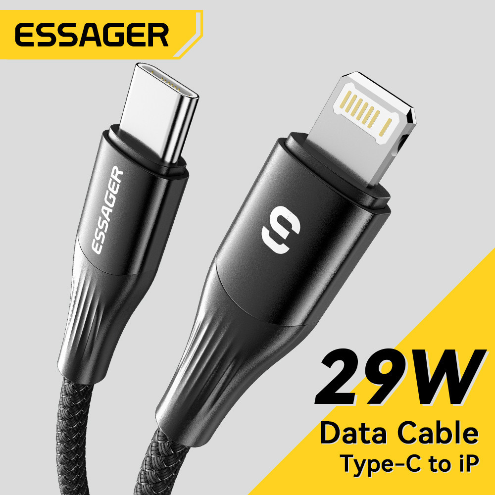 ESSAGER USB C to Cable For 14 13 12 11 pro Max XS 29W Fast Charging PD ...