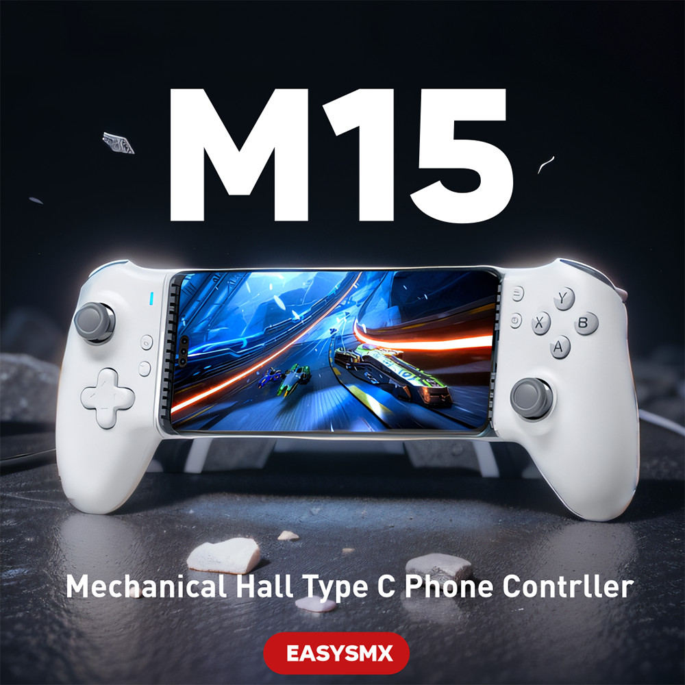 EasySMX M15 Type C Gamepad Mobile Phone Controller for Android Phone iPhone 15 Cloud Gaming Xbox ...