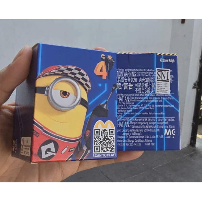 [ORIGINAL BOSS} PIT CREW RALPH Minion Happy Meal McD 2024 Despicable Me ...