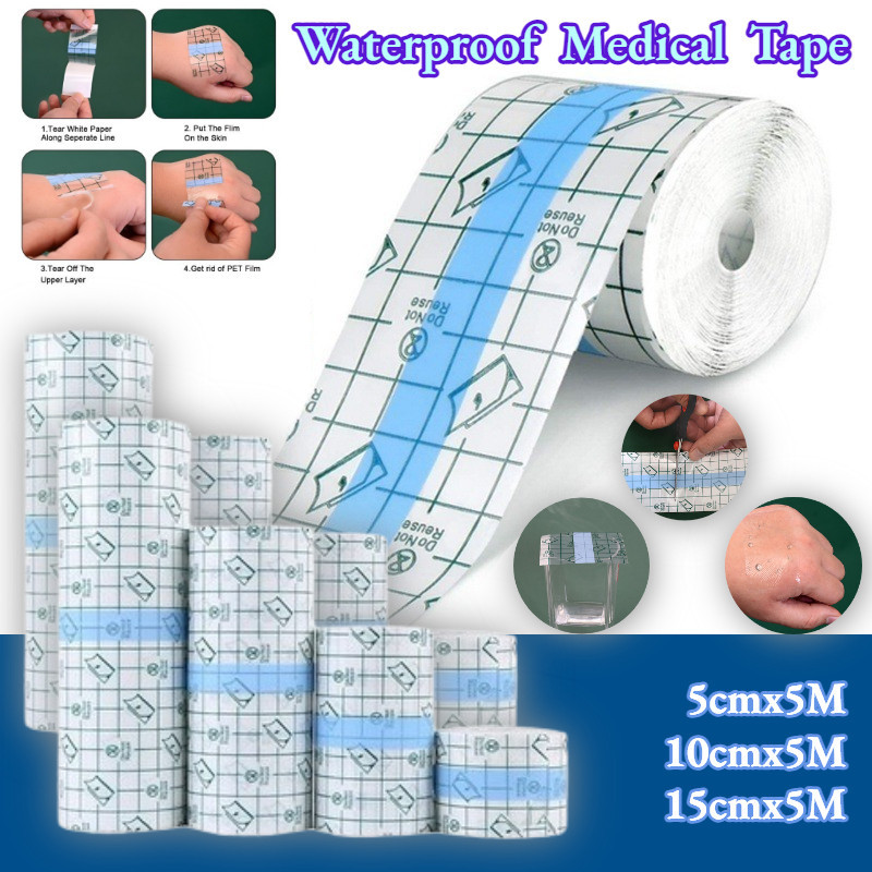 Waterproof Medical Tape Wound Dressing Tape Transparent Stretch ...