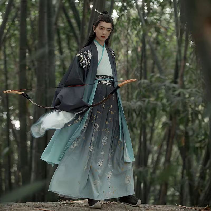 Hanfu Full Set Male Wei Jin Big Sleeve Ancient Couple Set Republic of ...