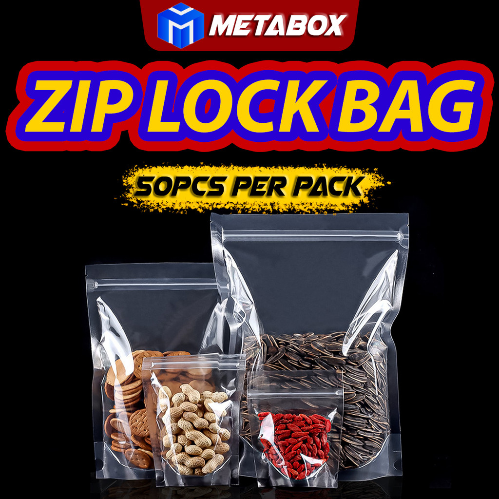 METABOX Transparent Zip Lock Plastic Bag Plastik Ziplock Bag Zip Bag ...