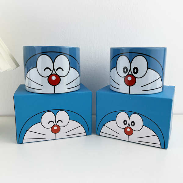 ugly mug ceramic tumbler Doraemon comel kotak hadiah ringkas cawan biru ...