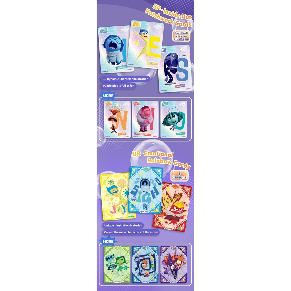 Inside Out 2 Blind Box Cards Booster Box Anime Tcg Ccg Collectable Gift ...