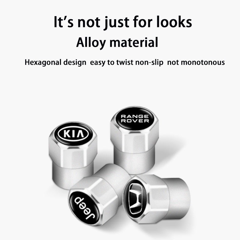 *CT*4 pieces tire valve caps car wheel valve caps valve stem caps valve ...