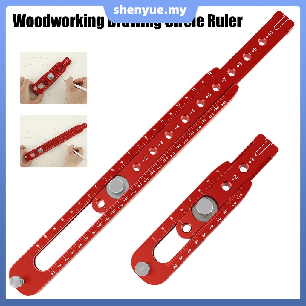 Circular Drawing Tool Aluminum Alloy Precise Compass Scriber Adjustable ...