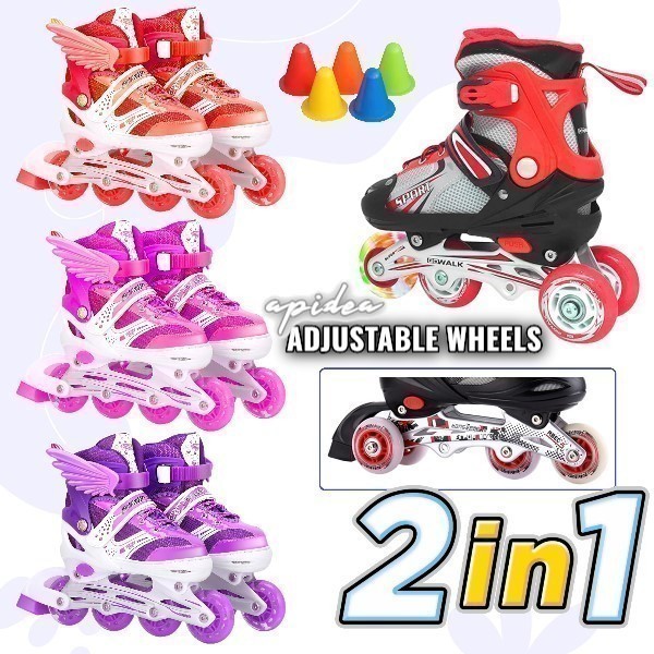 Kasut Roda Budak Perempuan Kids Inline Skate Beginner Kanak Lelaki ...