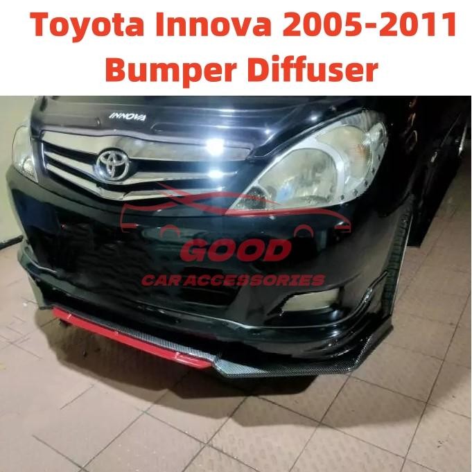 Toyota Innova 2005-2011 Front Bumper Diffuser Lip Wrap Angle Splitters ...