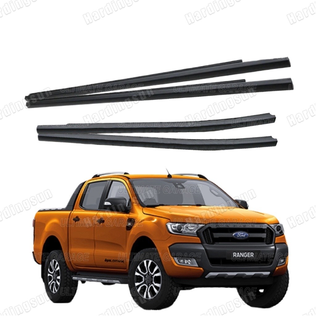 4 pcs FORD RANGER T6 /T7/t8 DOOR OUTER MOULDING DOOR GLASS OUTER ...