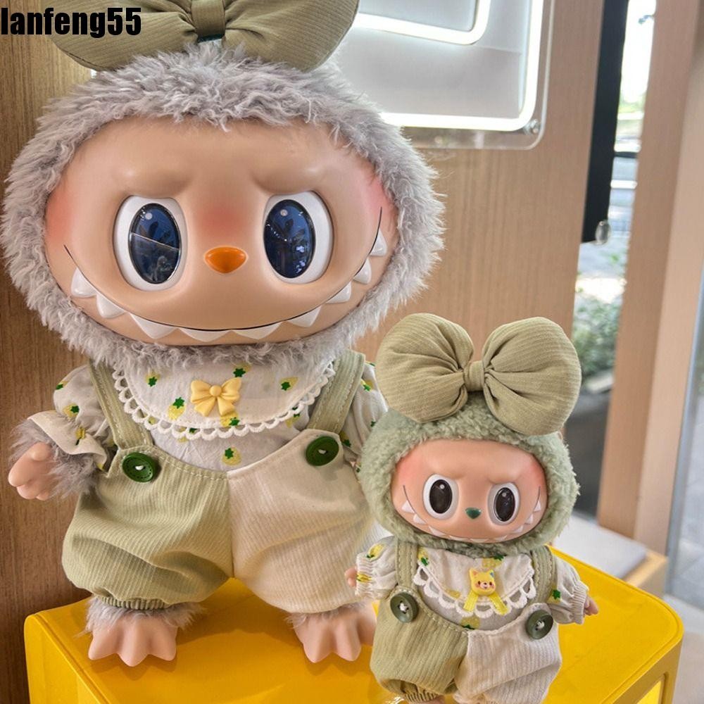 LANFENG Labubu Doll Clothes, Bow Outfit Labubu Plush Doll's Clothes ...