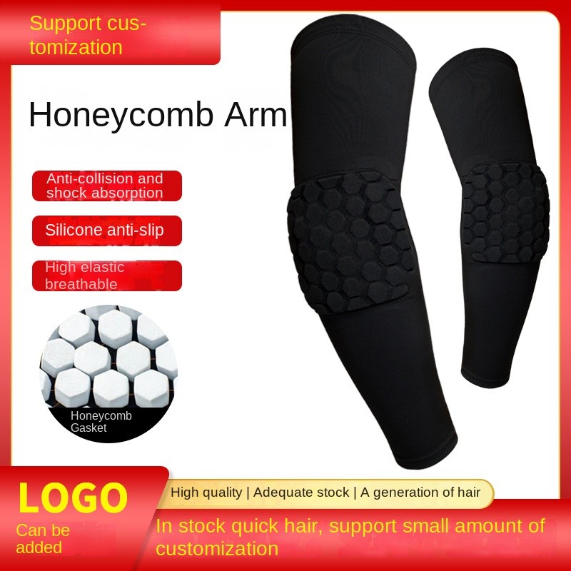 In Stock Wholesale Basketball Honeycomb-Type Arm Protector Elbow Pad ...