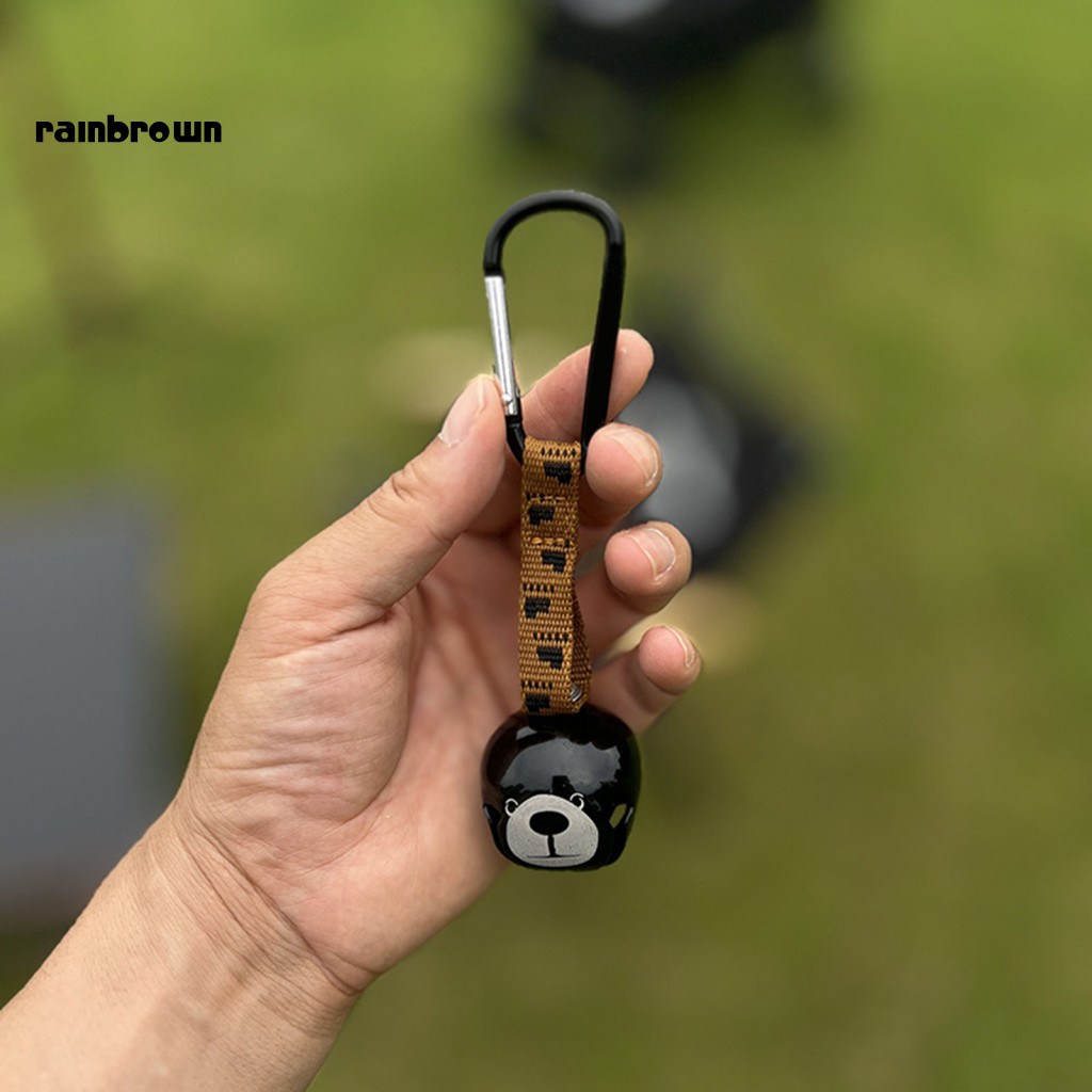 Bear Shape Bell Outdoor Bear Bell Outdoor Camping Black Bear Hanging ...