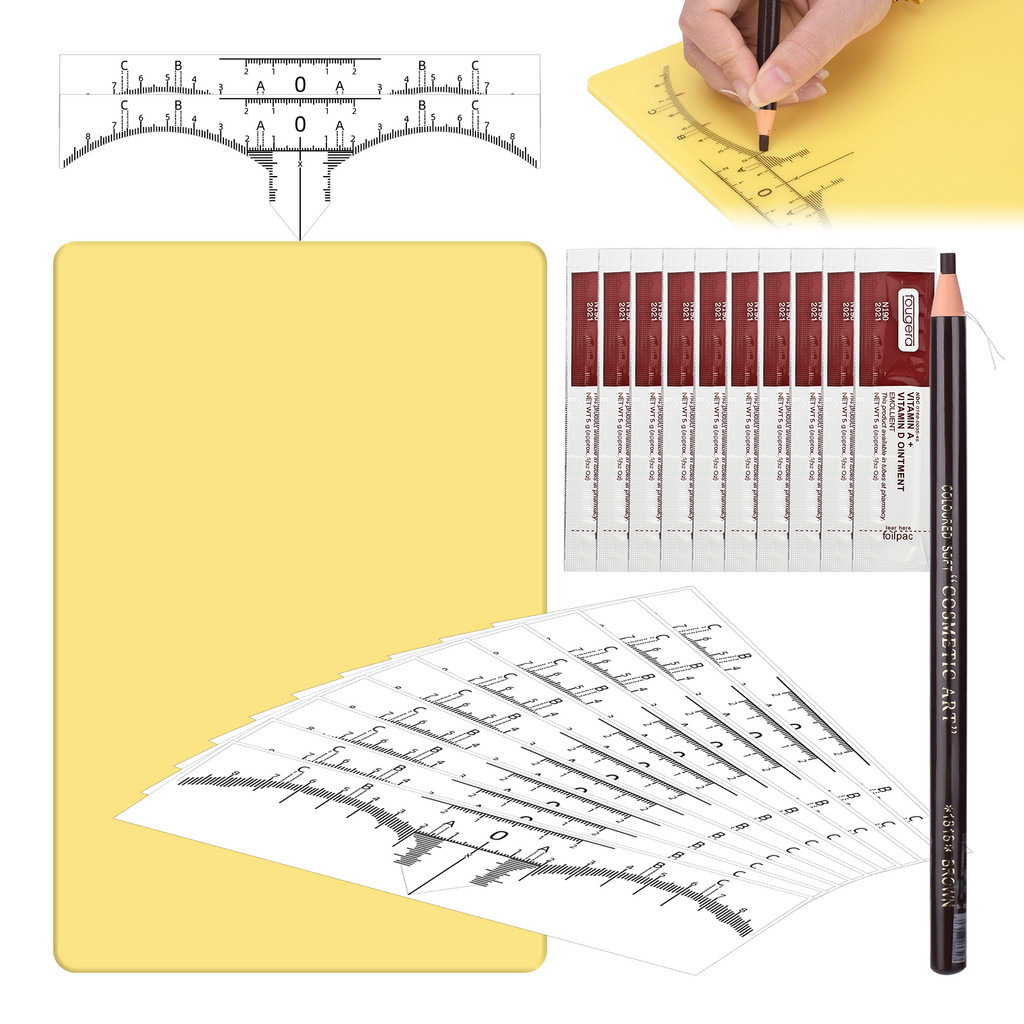 Microblading Eyebrow Tattoo Full Set Practice Skin for Beginner Eyebrow ...