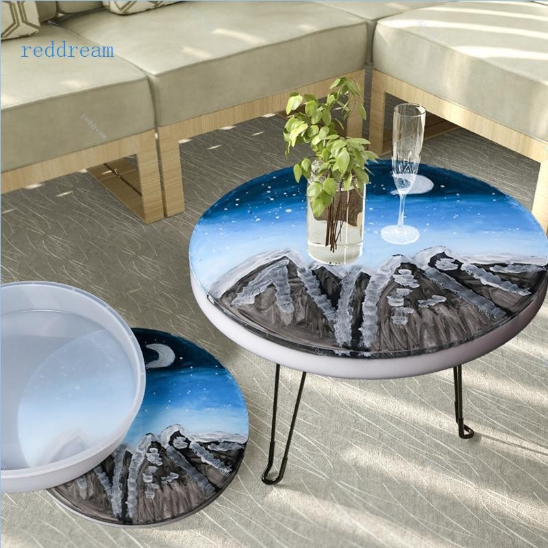 REDD Ocean Big Round Table Silicone Mould Epoxy Resin Casting Mold for ...