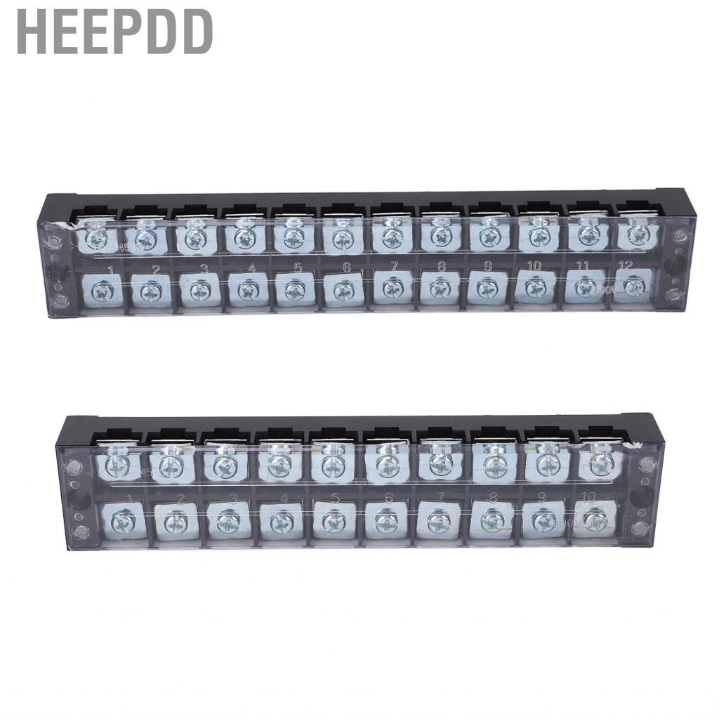 HEEPDD Barrier Block Terminal Terminals Strip 600V Dual Row for Tunnel ...