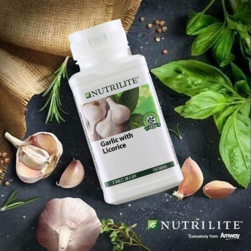 Amway Nutrilite Garlic With Licorice - 150 Tab | Shopee Malaysia
