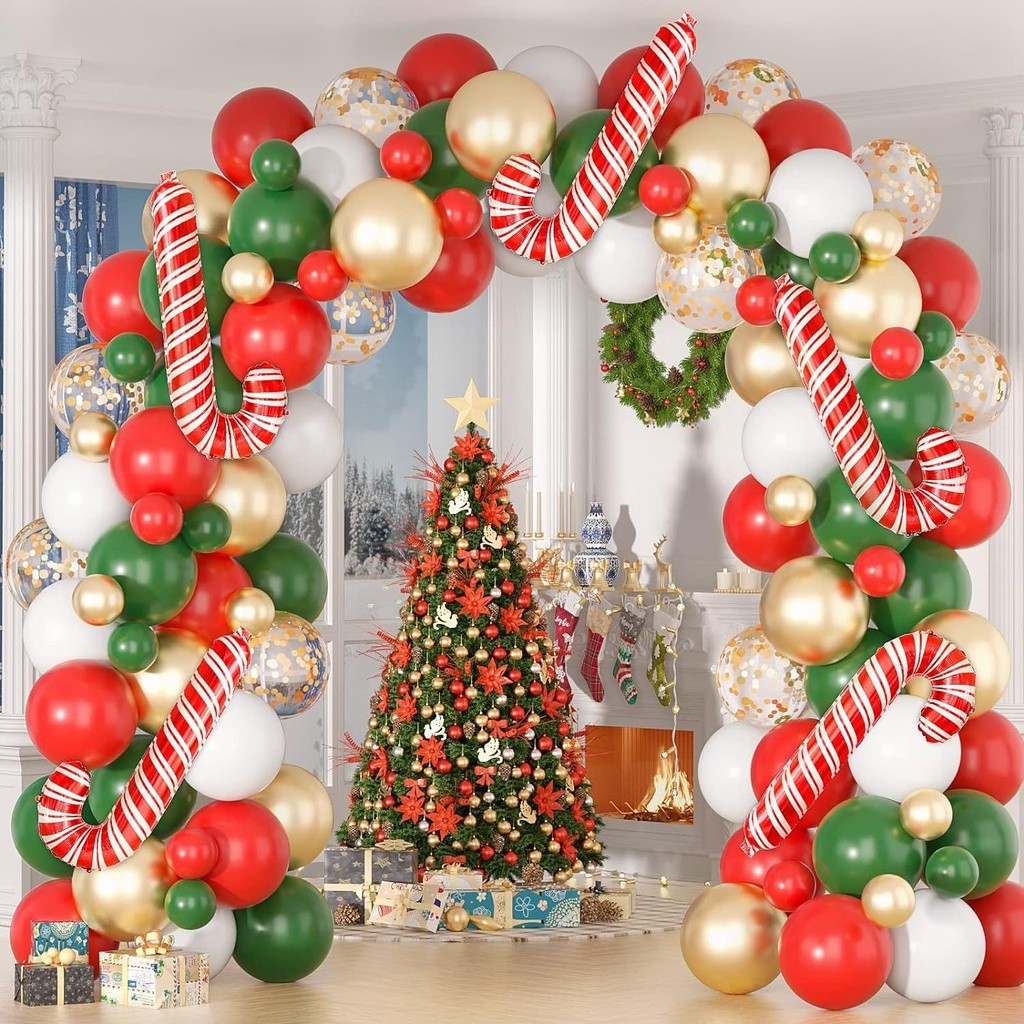 2025 Christmas balloon set festive decoration equipment scene layout ...