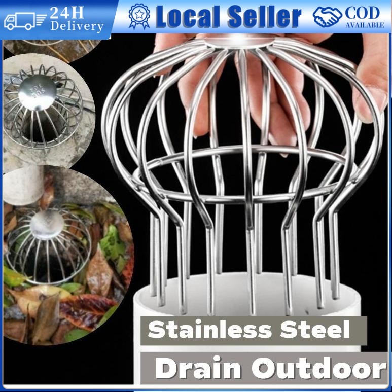 304 Stainless Steel Roof Floor Drain Cover Outdoor Round Outdoor Pipe ...