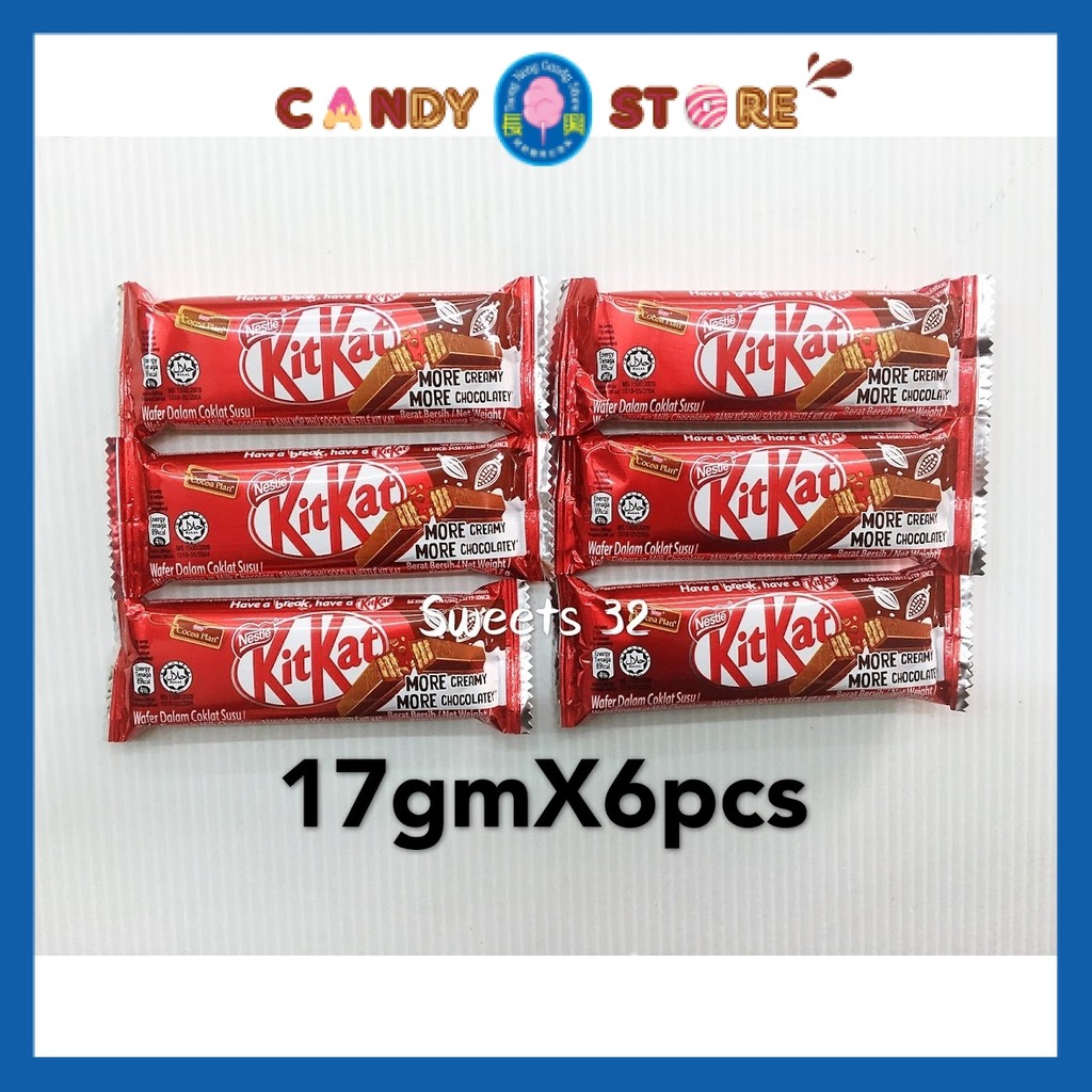 Nestle Kit Kat (1 pack =17gm 2F X 6pcs) | Shopee Malaysia
